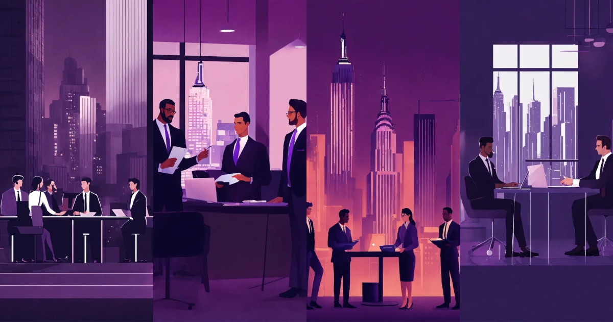 Lexica - An illustration, tertiary professions team workers with client ...