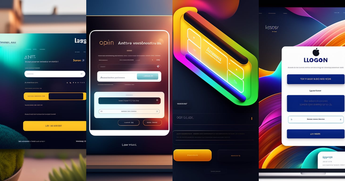 Lexica - Artistic login/signup page