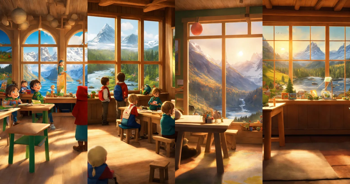 Lexica - A pixar animation, Create a heartwarming scene inside a cozy ...