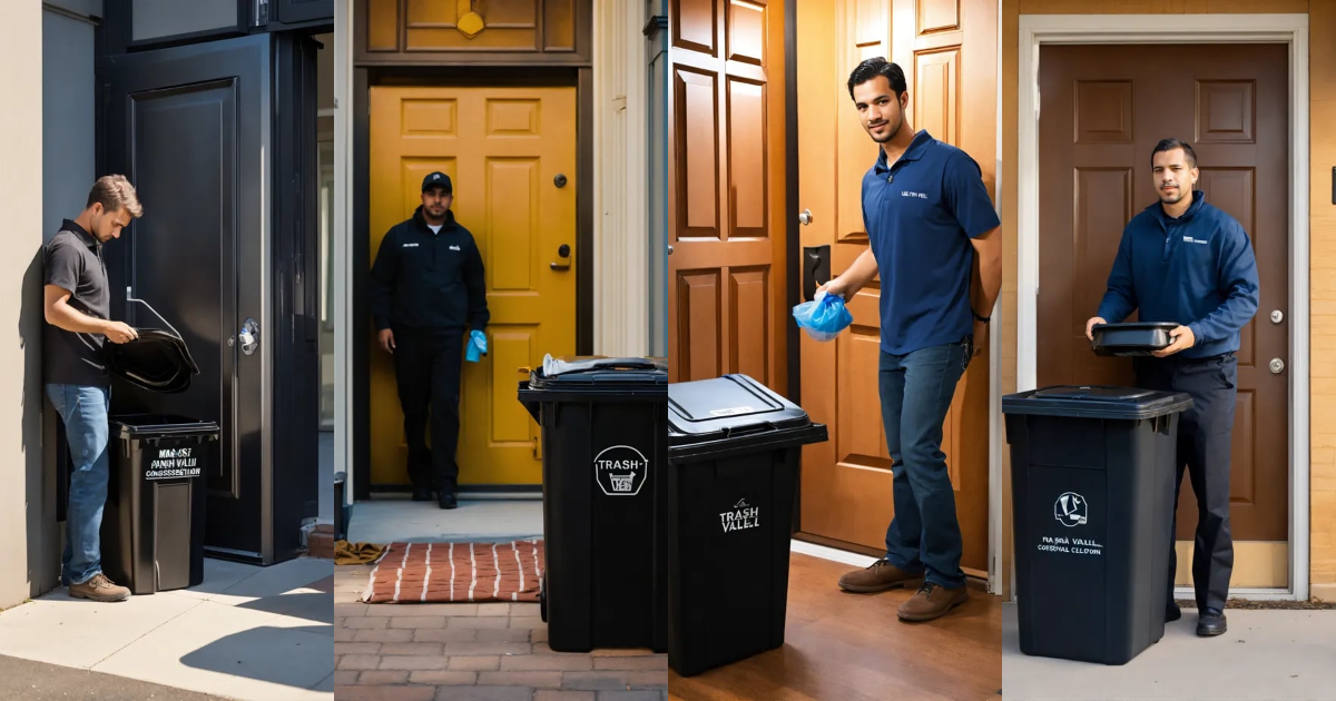 Lexica - Trash valet, man, professional, trash collection, service ...