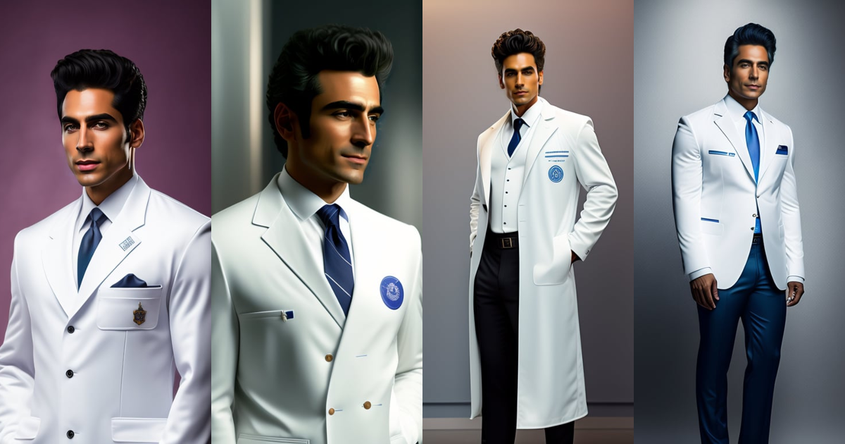 Lexica - Logo of Rick Sanchez in a white lab coat suit