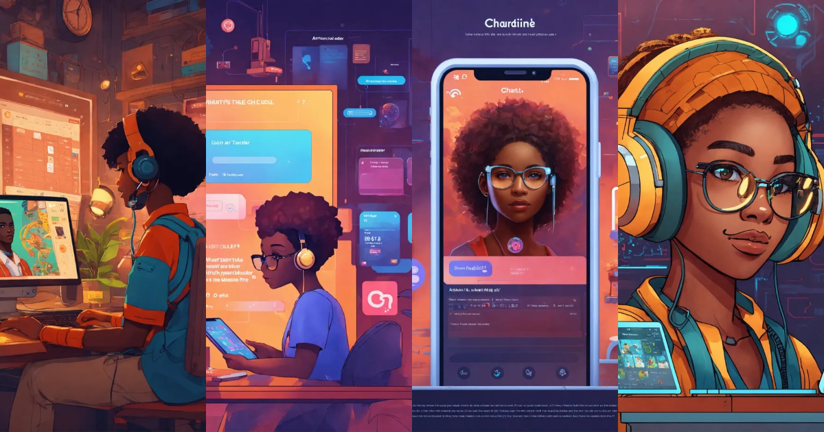 Lexica - Trending on artstation, digital art, A chat interface on a computer or smartphone ...