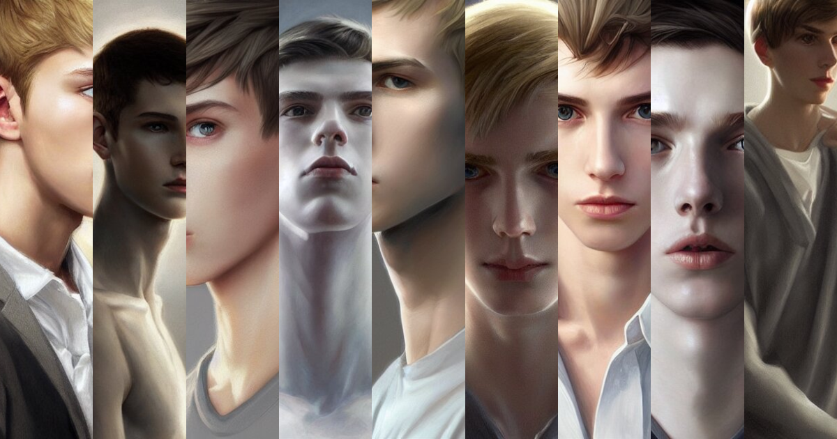 Lexica - Portrait of 1 5 - year - old boy, a tall, slender boy with a ...