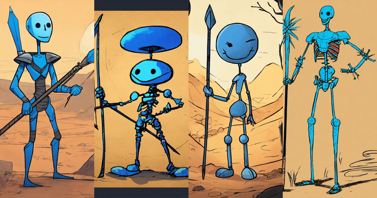 Lexica - Concept art of a smiling stick figure with a black outline and ...
