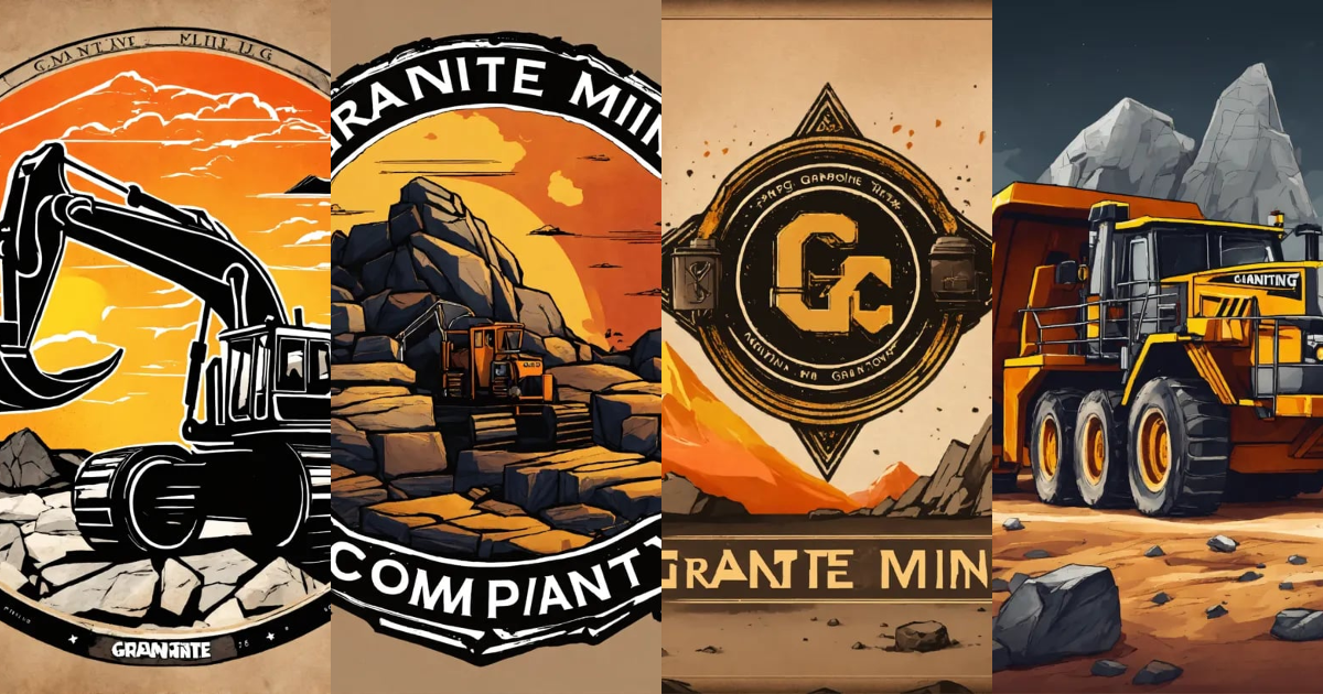 Lexica - Granite mining company logo design, logo text as "FLAG STONE ...