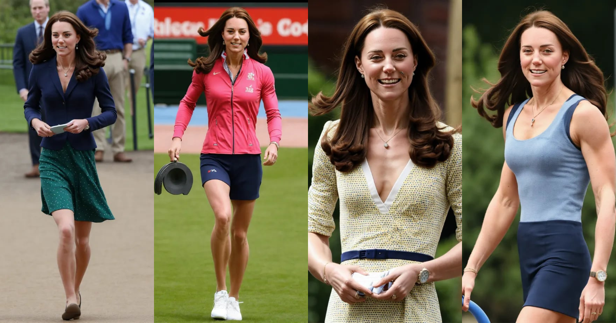 Lexica - Kate Middleton after 5 years of bodybuilding, biceps very ...