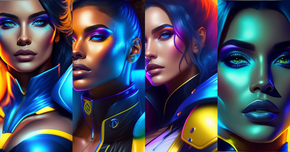 Lexica - Full body protrait, concept art of neon from valorant, digital ...