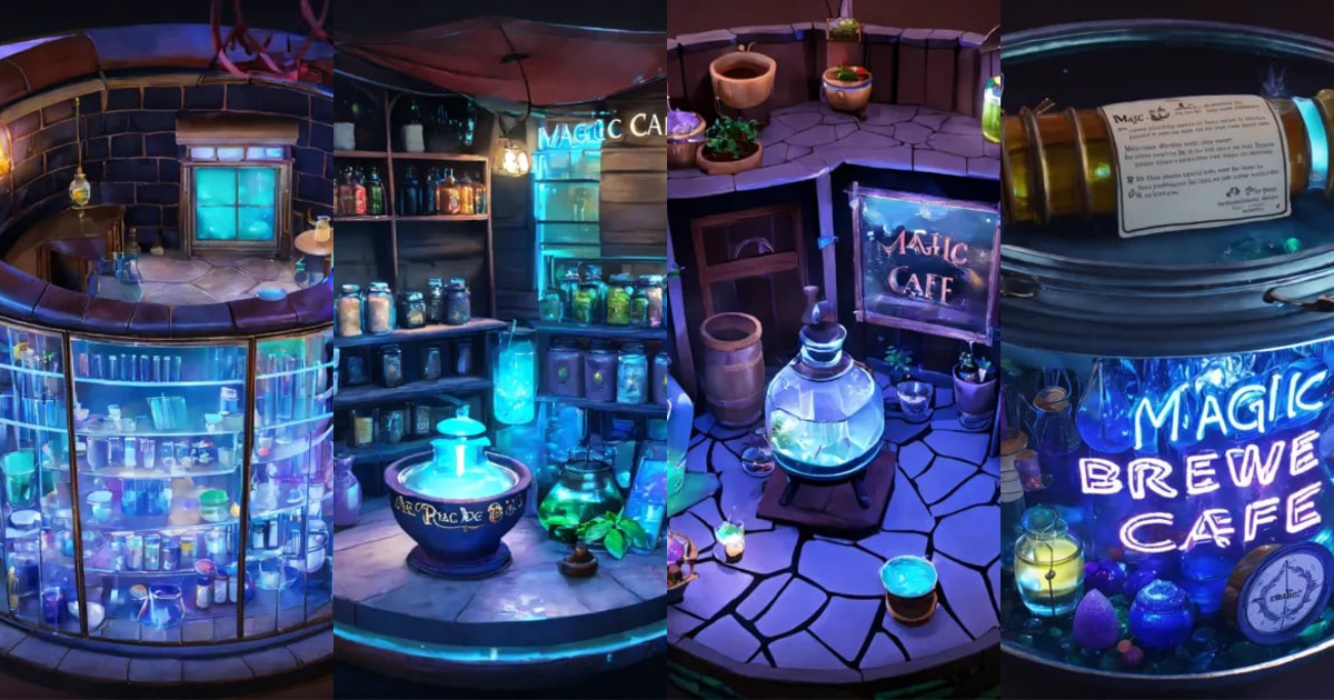 Lexica - Magic brew cafe with potions