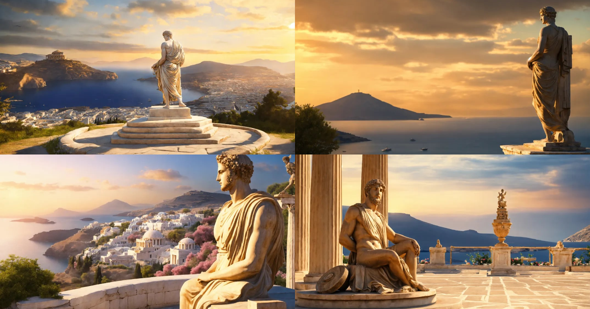 Lexica - Greek statue, serene, controlling stress, ancient Greece in ...