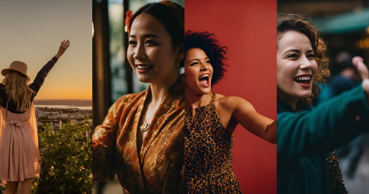 Lexica - A lady frantically waving her hands and pointing