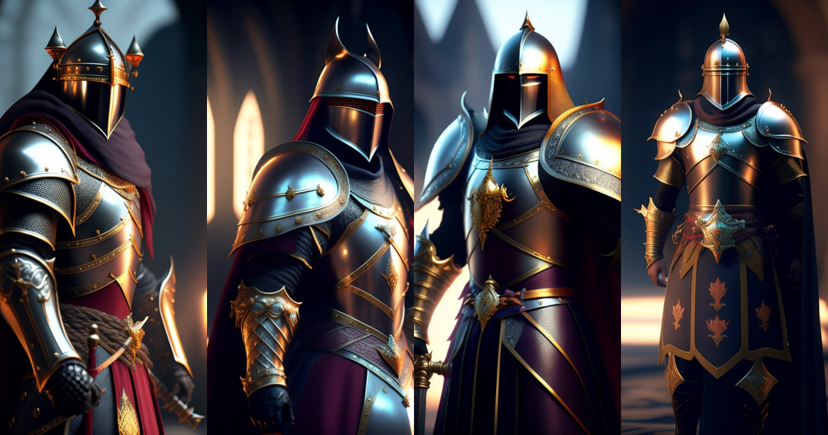 Lexica - A medieval Knight, Unreal Engine, ray tracing, 4K, armour ...