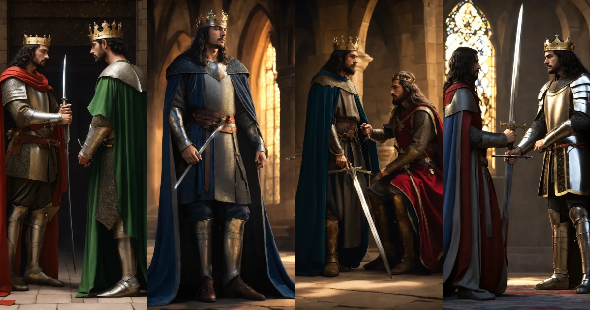 Lexica - In the medieval, the king is around 50 years old, standing ...