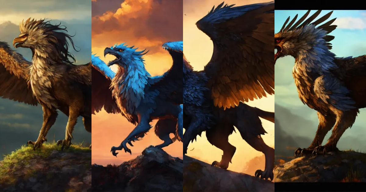 Lexica - An majestic undead griffin