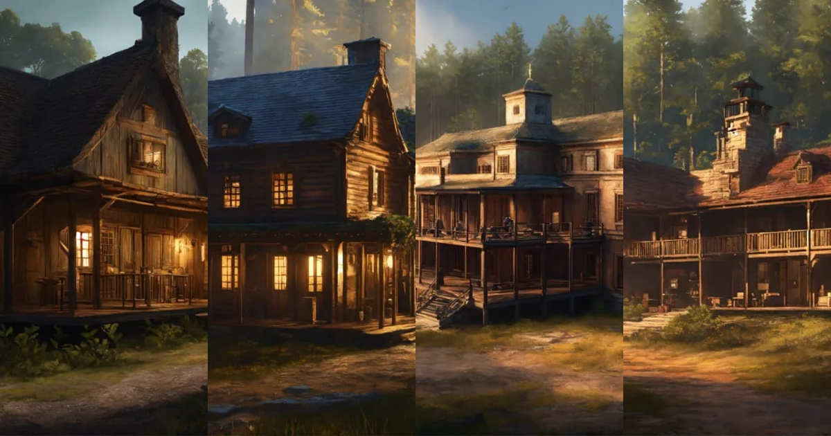 Lexica - Floorplan of Colonial frontier fort surrounded by pine forest ...