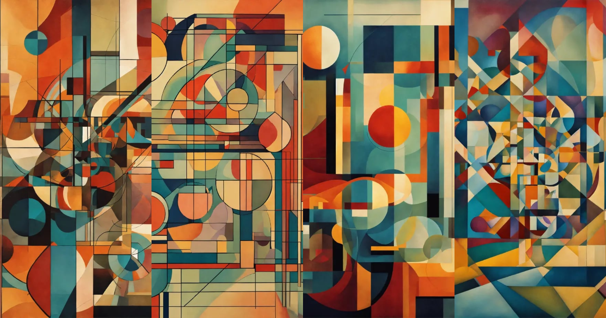 Lexica - Abstract design and minimalist of Interstellar Bliss cubist ...