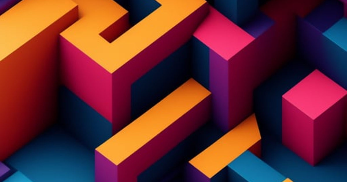 Lexica - 3d geometric shapes, vibrant colors, unsplash wallpaper ...