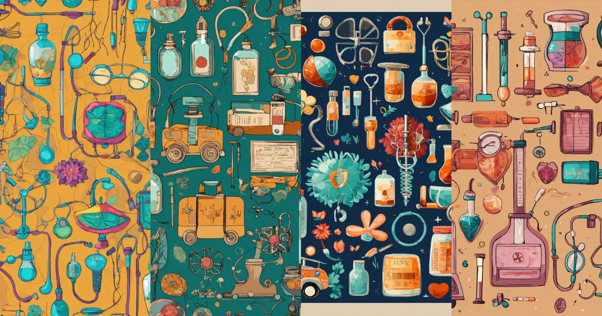 Lexica - Cute medical art, Boho vector art, fantasy medical equipment ...