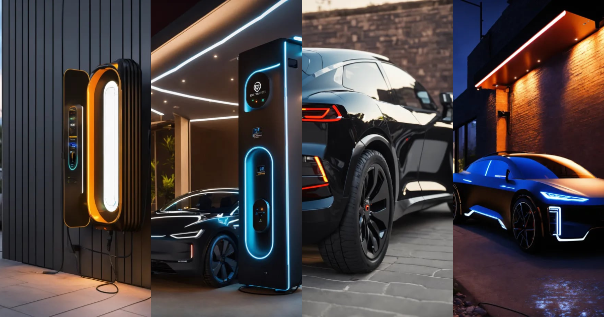 Lexica - Cool small Wall Hardwired black alien Electric Vehicle EV ...