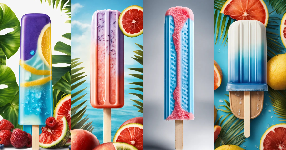 Lexica - A very tasty blue popsicle on a tropical summer, high detailed ...