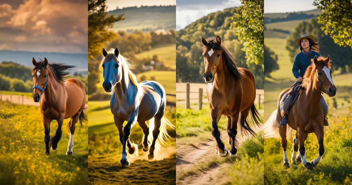 Lexica - "Turlu the African Pony Traveling in France", galloping ...