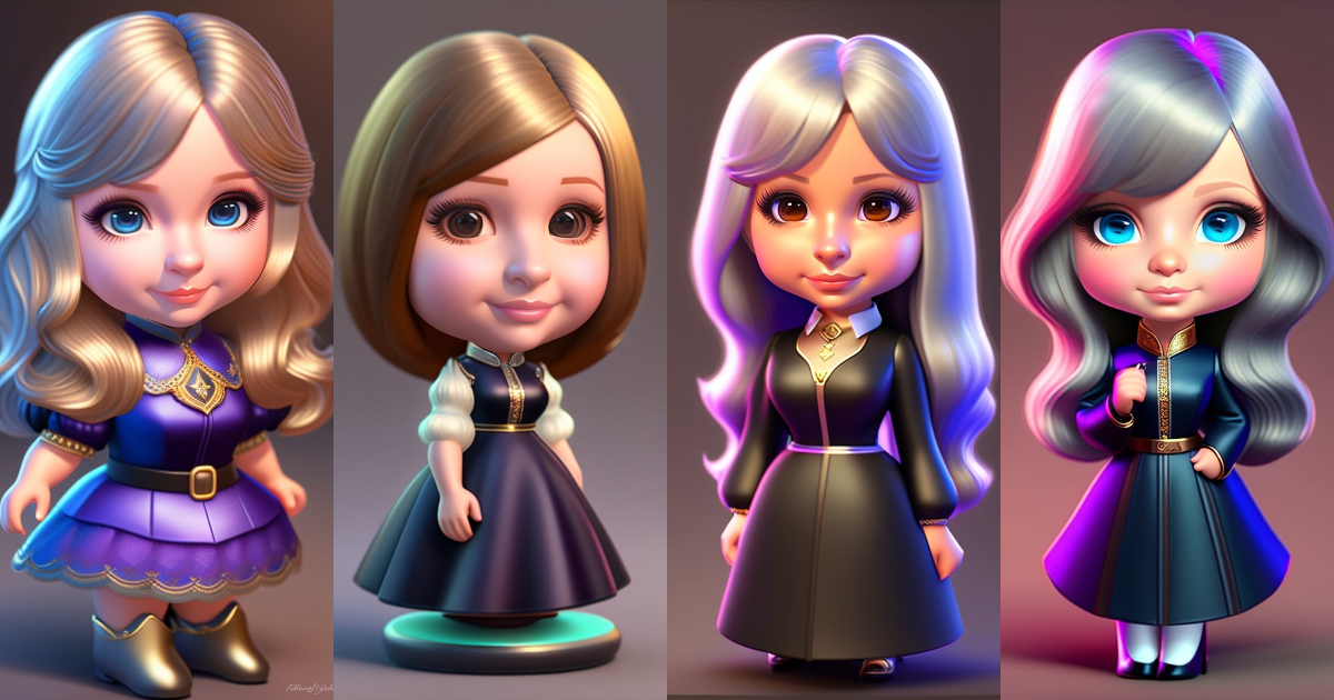 Lexica - Chibi Barbra Streisand . full body. disney style ...