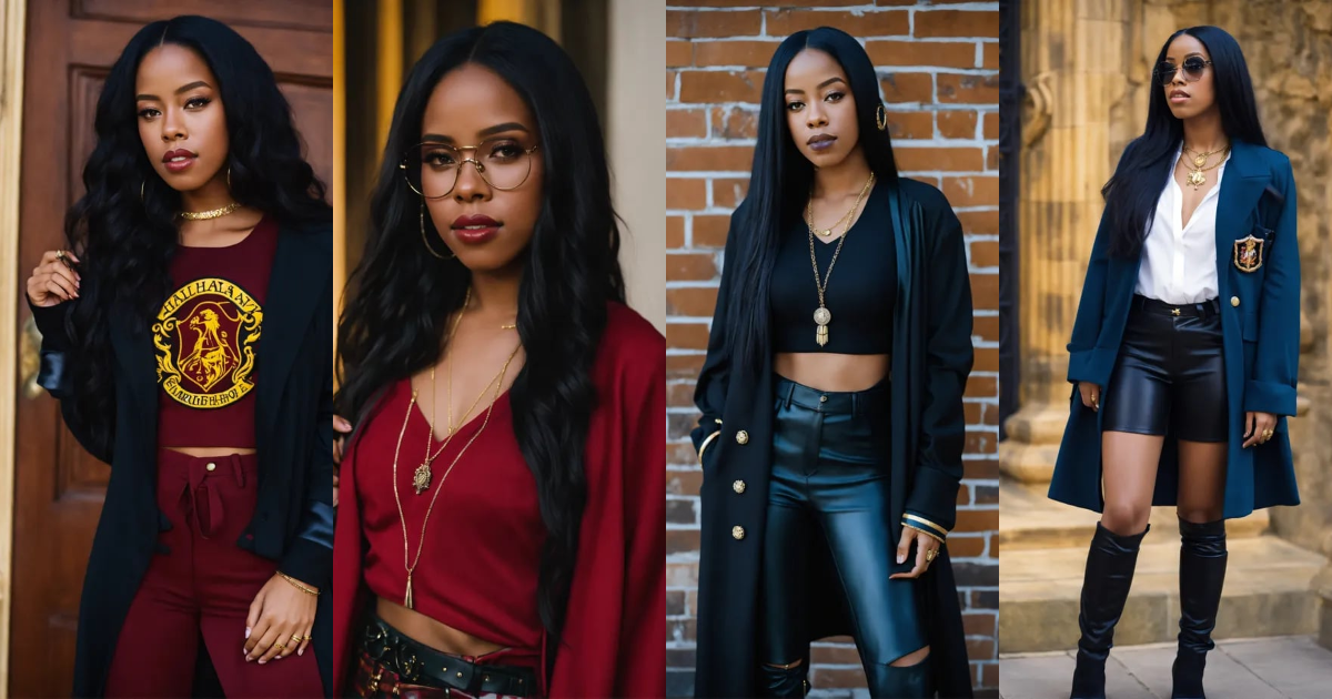 Lexica - Aaliyah harry potter inspired style outfit