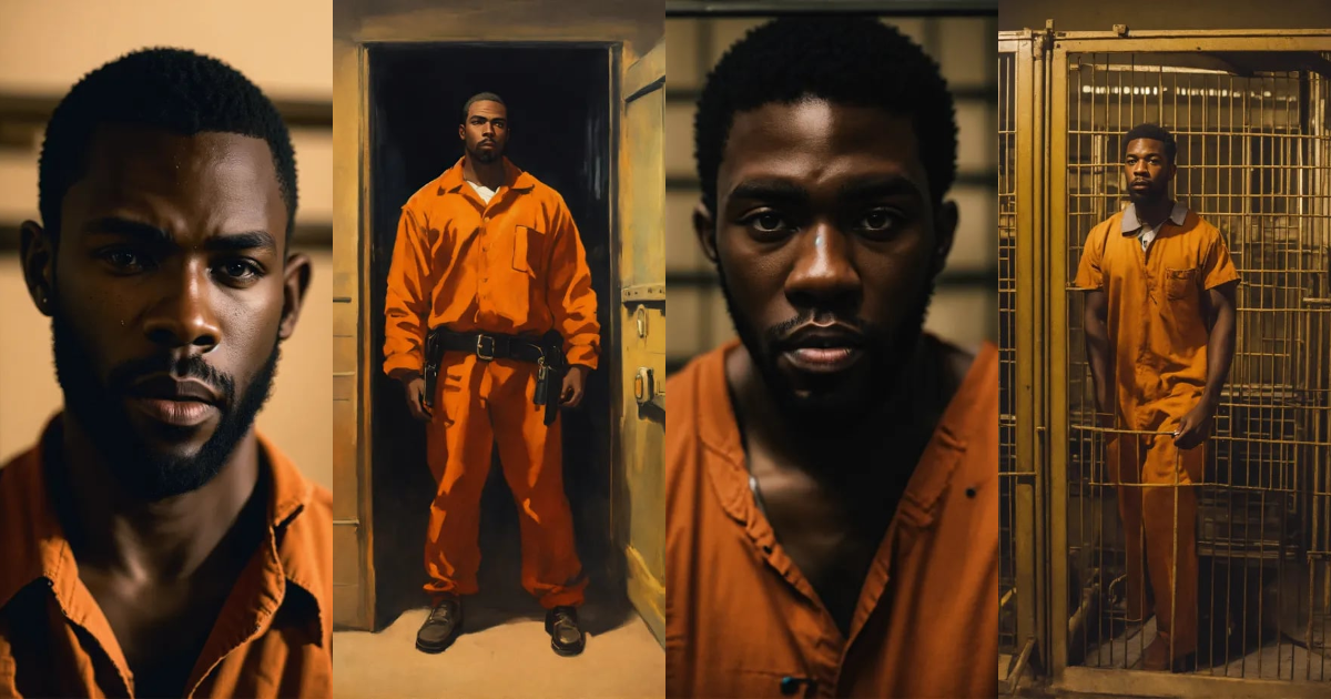 Lexica - A sam black man in prison