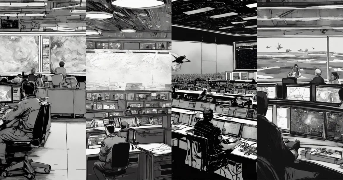 Lexica - Mission control chaotically cheering, comic, impressionism ...