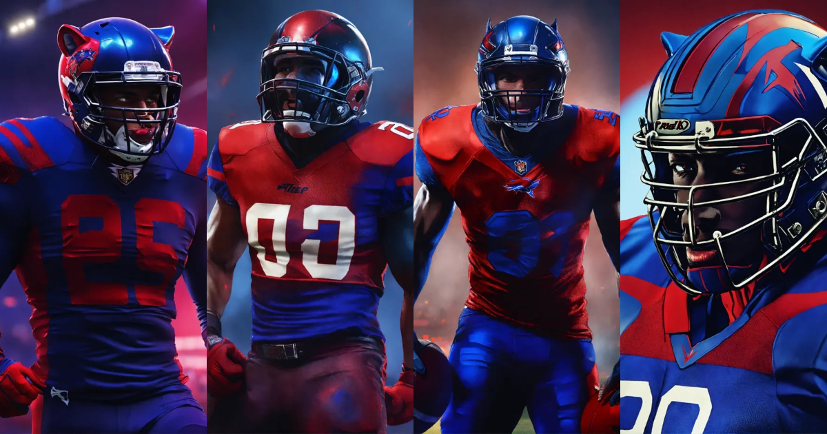 Lexica - An image of a panther dressed as a football athlete, in the ...