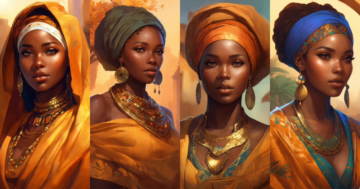 Lexica - Beautiful meek very shy african women, fully covered up ...