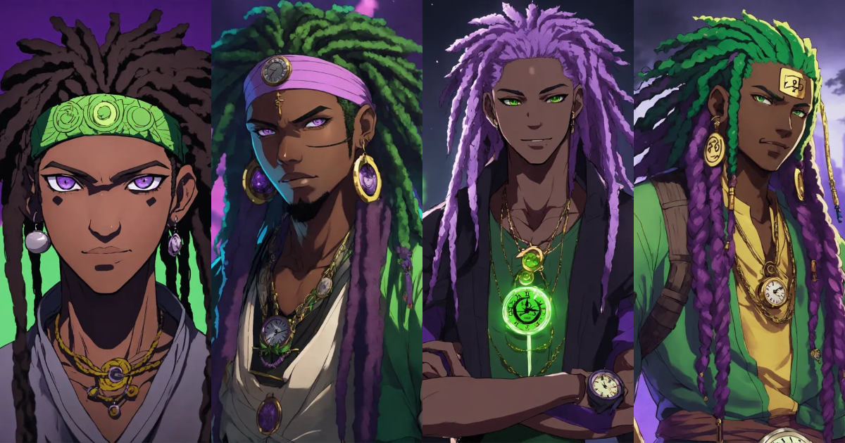 Lexica - Dnd aasimar, African Naruto anime character, fit build, long ...