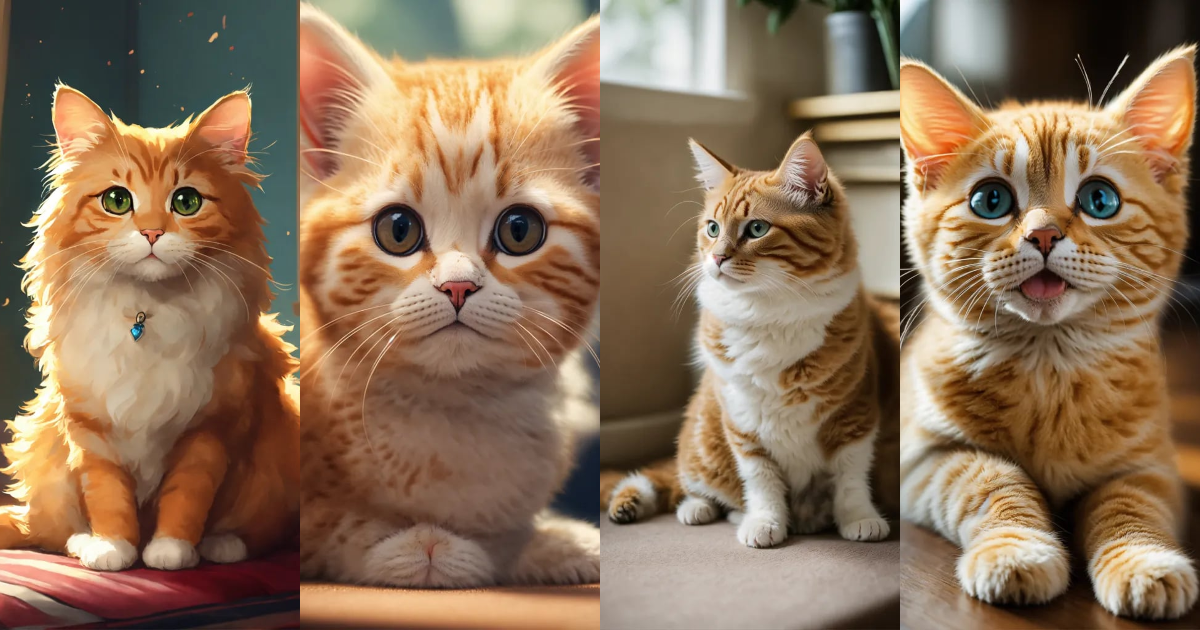 Lexica - Cute cats being cute