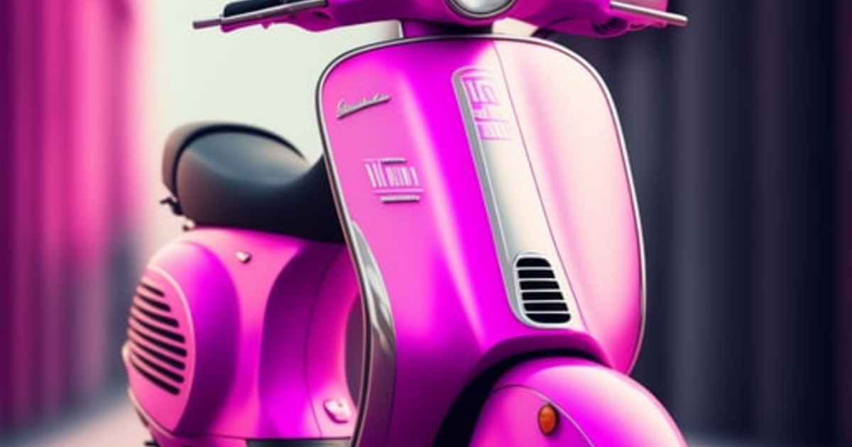 Lexica - 1980s luxury Vespa scooter, Cotton Candy Pink, gothic, octane ...