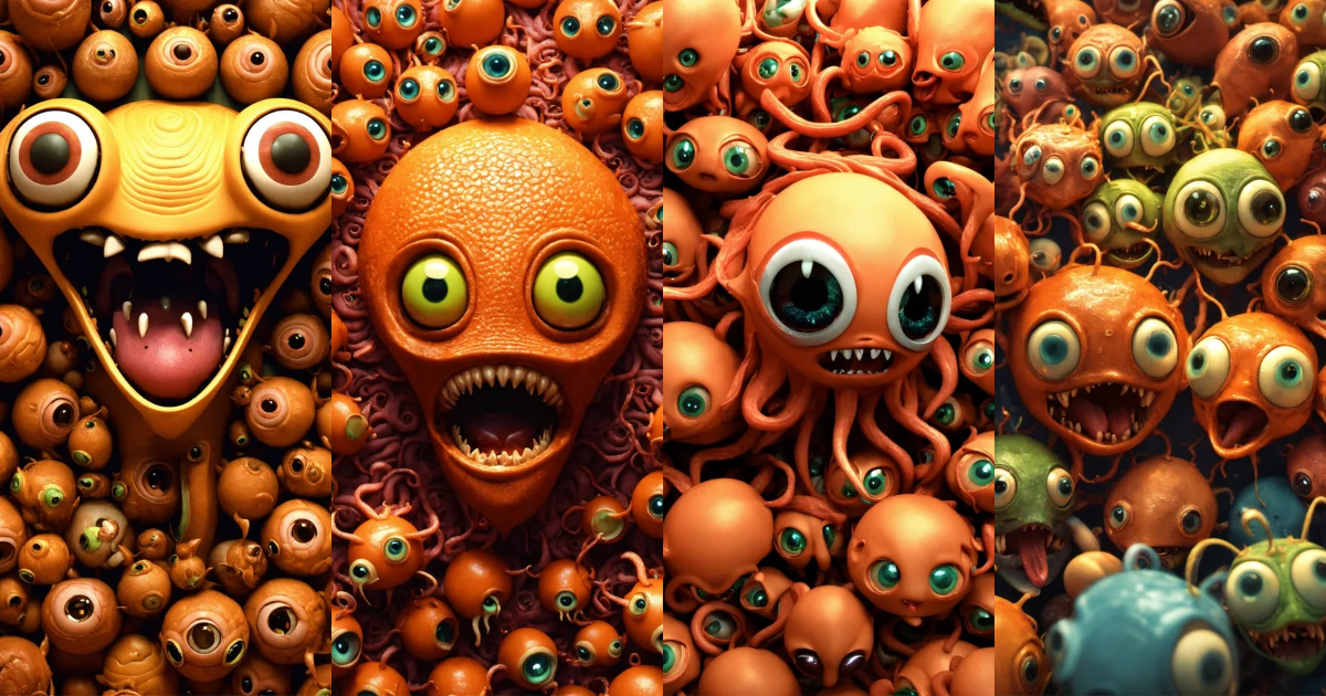 Lexica - 3d, 3d render, best quality, ultra detailed, wall of creepy ...