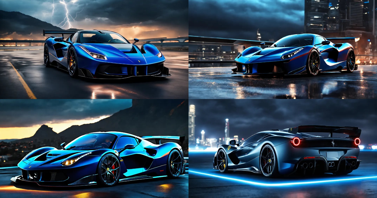 Lexica - Motion graphics, matte black with blue details, highly ...