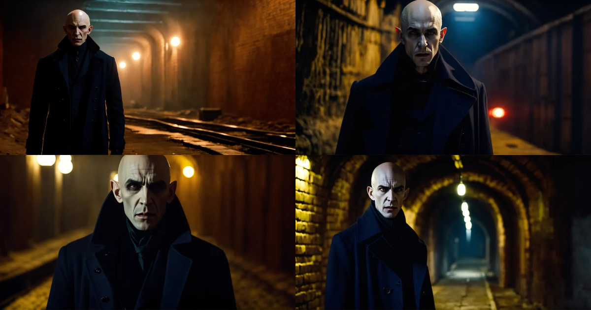 Lexica - Cinematic vampire underworld movie look, modern urban male ...