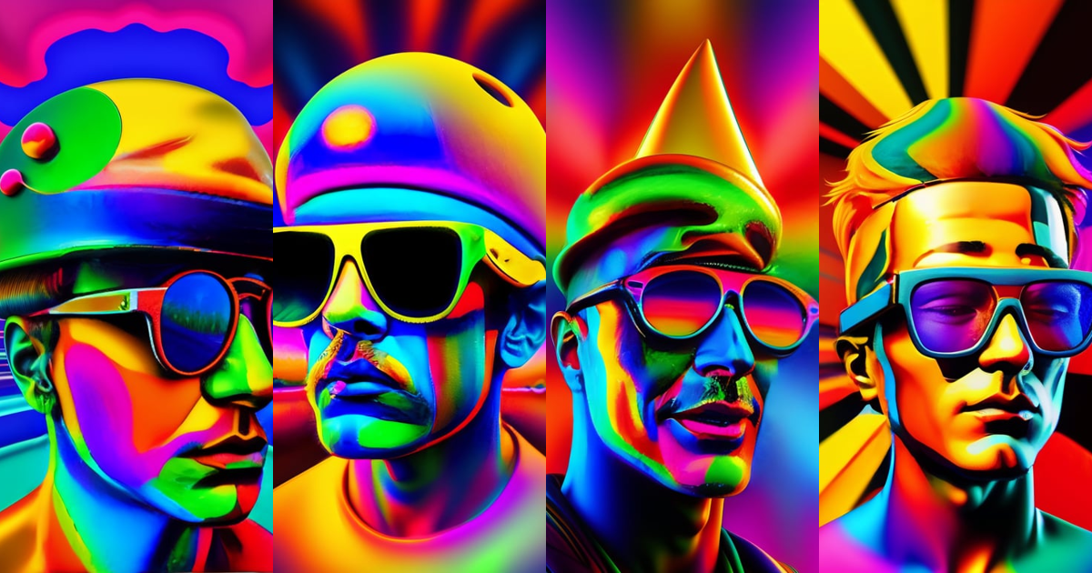 Lexica - LSD Cartoon sketch Man on Acid metling efects,4D vision,trippy ...