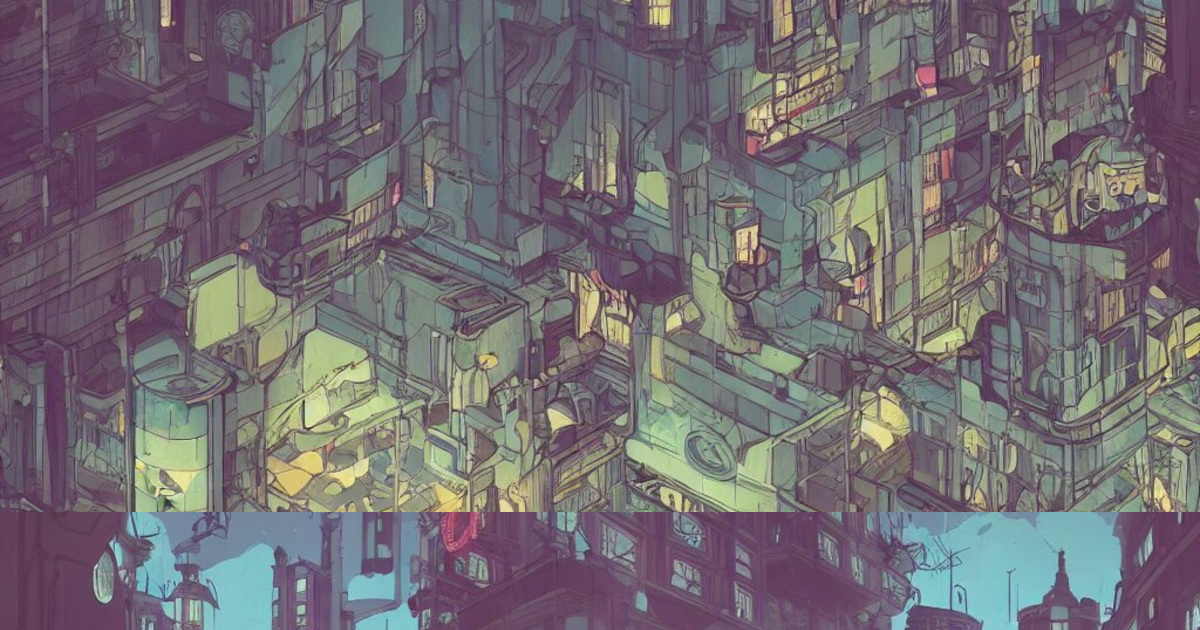 Lexica - A study of cell shaded cartoon of the interior of a bioshock ...