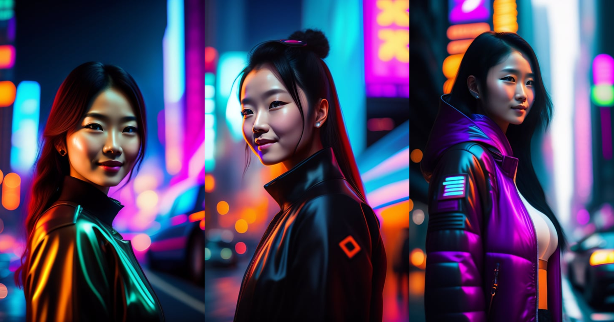 Lexica - Near future, cyberpunk beautiful cute girl, 2060, newyork ...