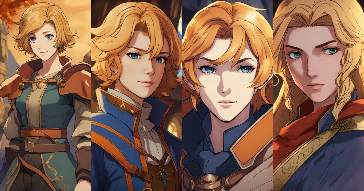 Lexica - Sypha Belnades Castlevania, blonde hair with pixie cut