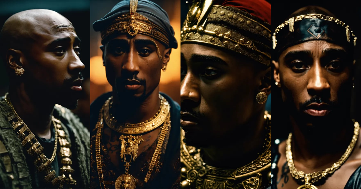 Lexica - Tupac Shakur as Julius Caesar, intricate, sharp focus, fantasy ...