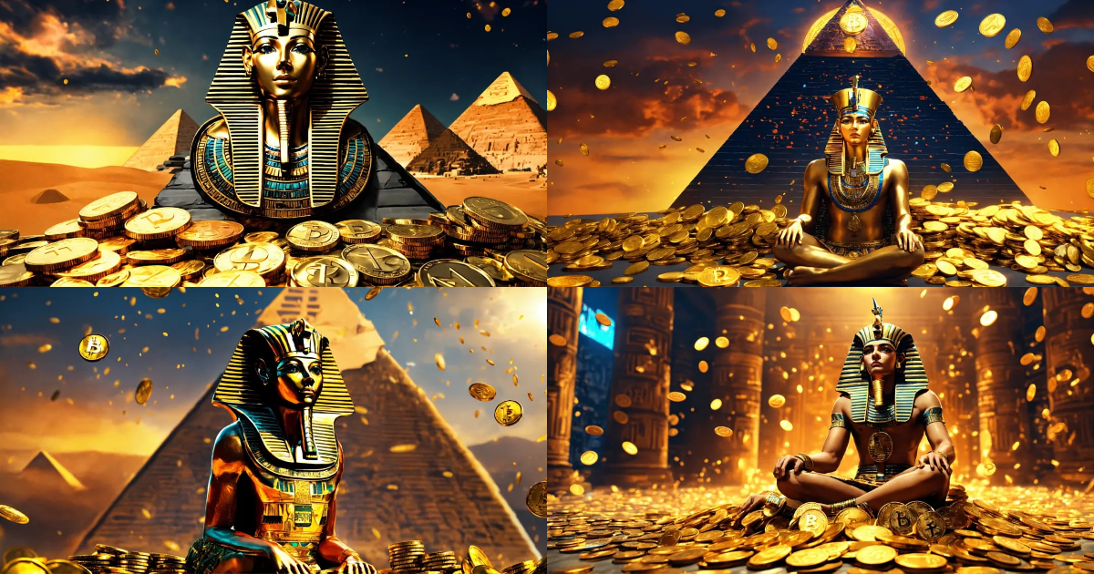 Lexica - An Egyptian pharaoh , ultra realistic, 4K, surrounded by ...