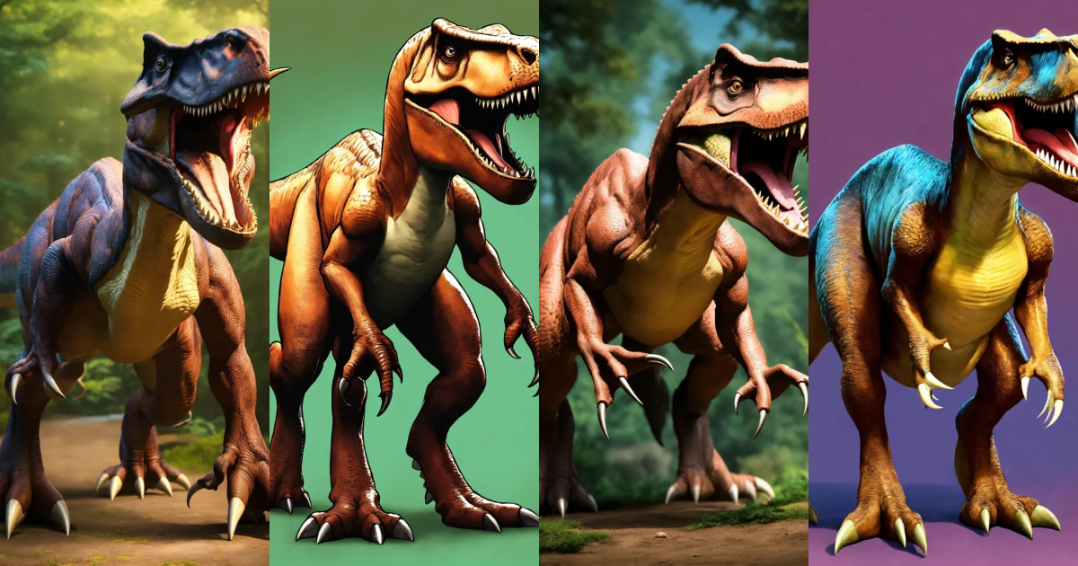 Lexica - Rexy is a captivating cartoon representation of a ...