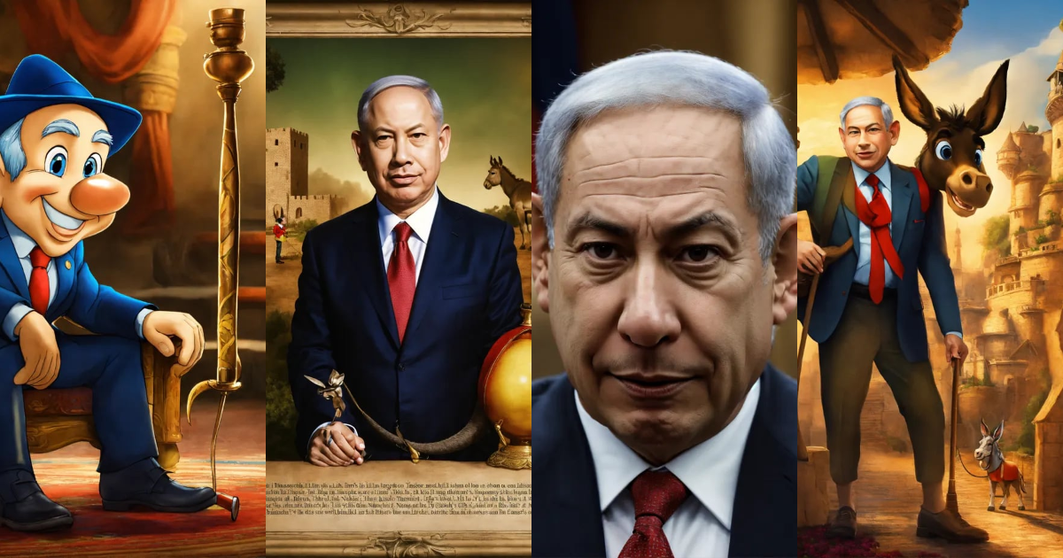 Lexica - Binyamin Netanyahu, has a long Pinocchio nose, the liar, and a ...