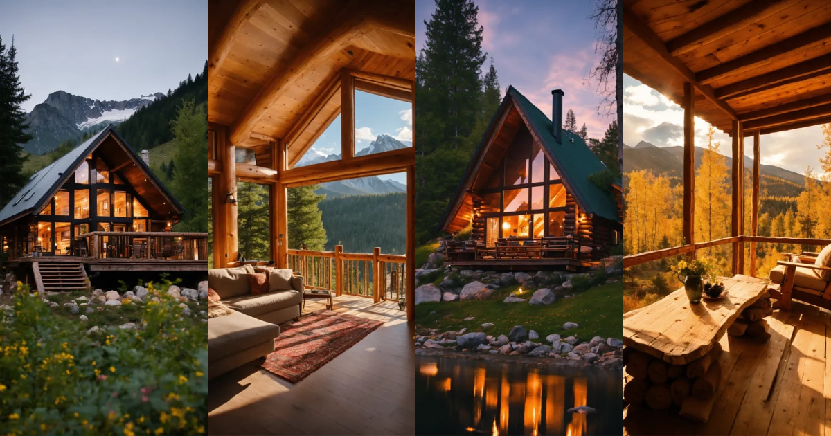 Lexica - Cozy relax cabin inside around mountains