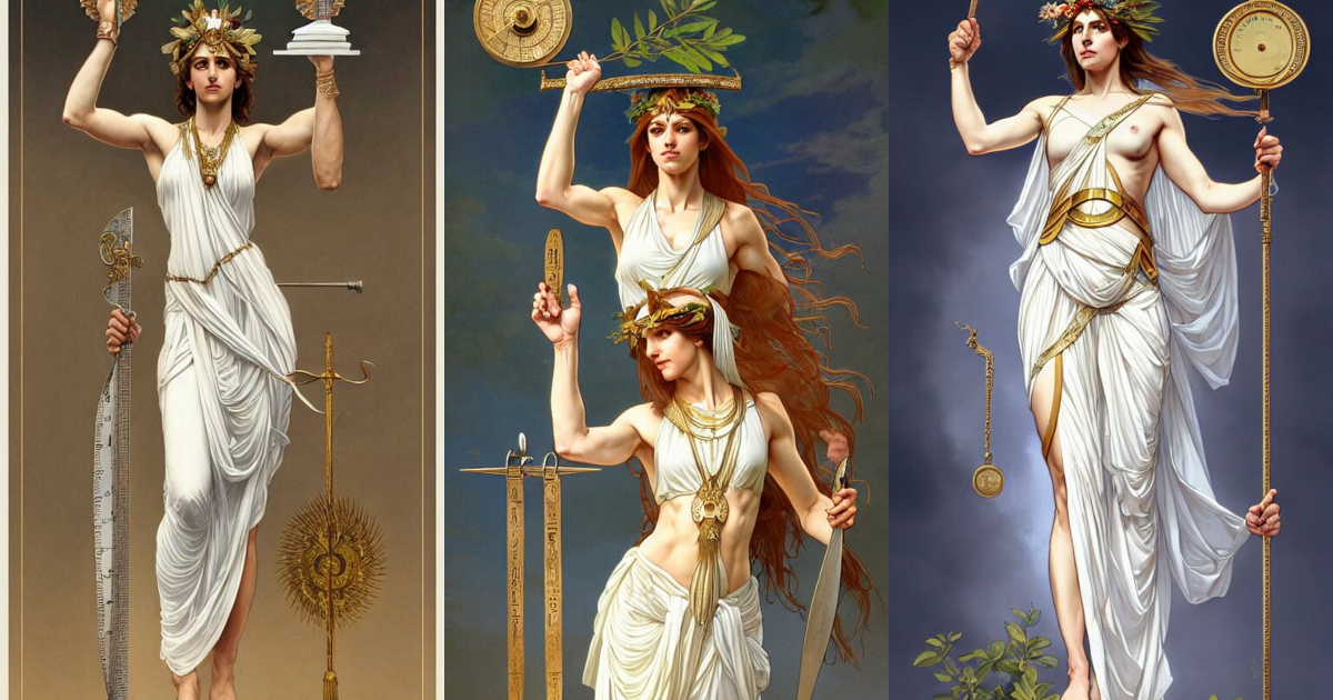 Lexica - A full body portrait of themis the greek goddess of balance ...