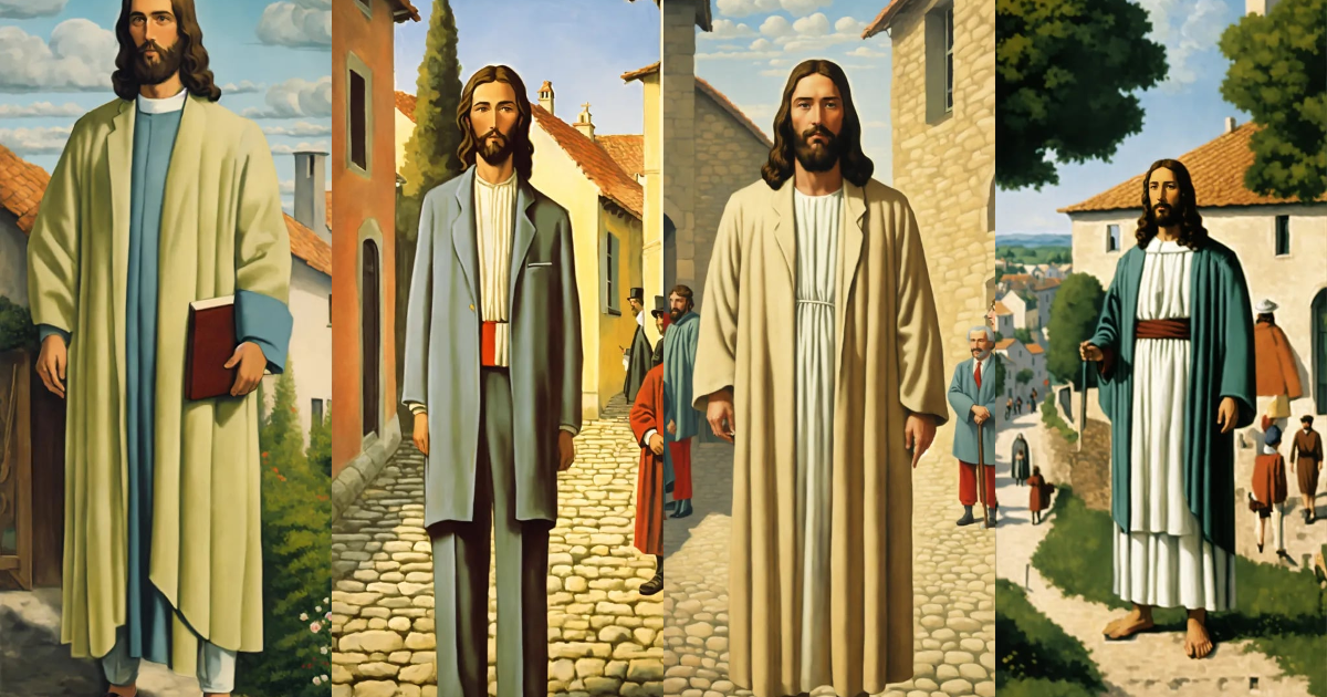 Lexica - Fine illustration of "Jesus as Professor Baltazare" with his ...