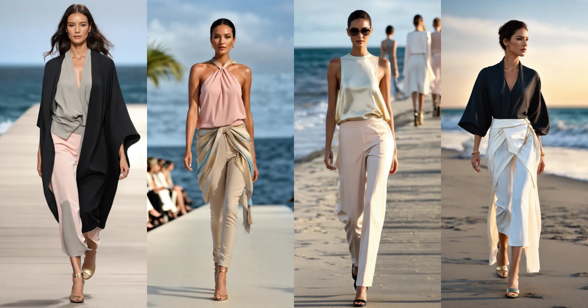 Lexica - 3d realistic photo of female oceanographer walking runway ...