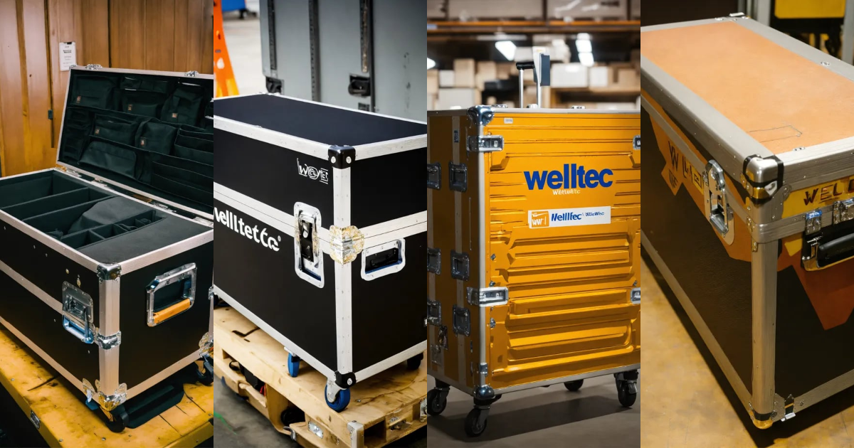 Lexica - Flight case with word Welltec stamped on it