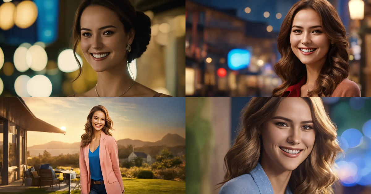 Lexica - Direct marketing commercials, charming model smiling, friendly ...